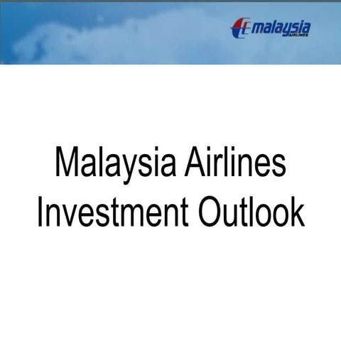 MAS Airlines Investment Outlook 2012 | PPTX