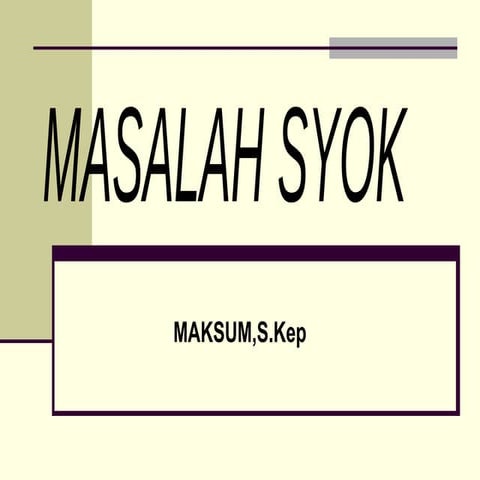 MASALAH SYOK.pptx..'kjkhljnhjnljh jh jkhnj | PPT