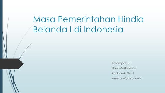 Pemerintahan Thomas Staford Rafles | PPT