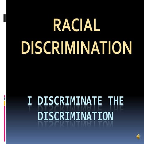 Masayuki chinen racial discrimination | PPT