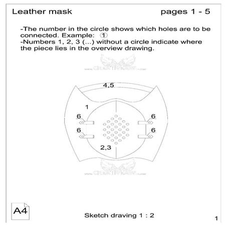 Mascarilla leather mask pattern with variable filter by creative awl ...