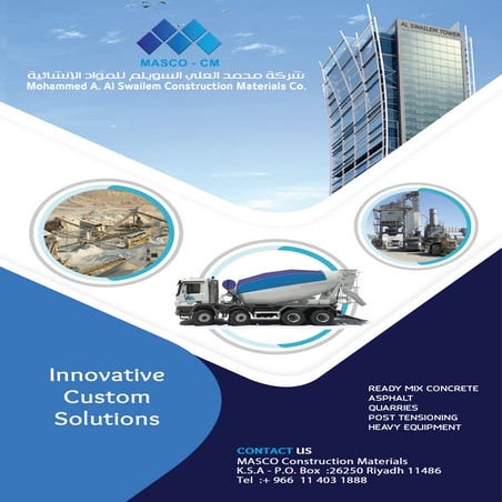 Masco Construction Materials (Masco-CM) Profile | Brochure | PDF