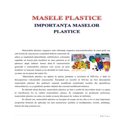 Masele plastice...... | PDF