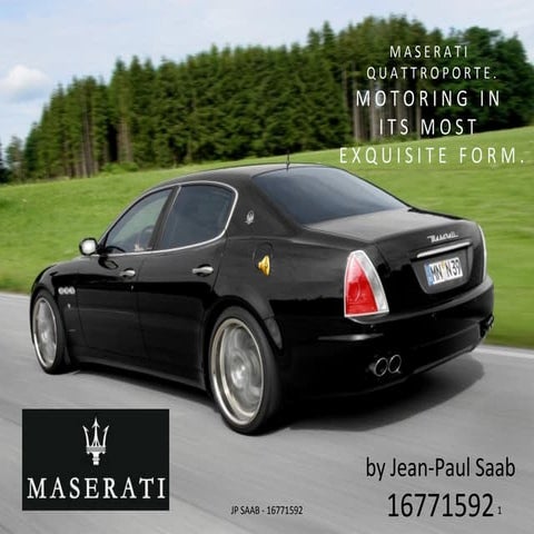 Maserati Presentation | PPT