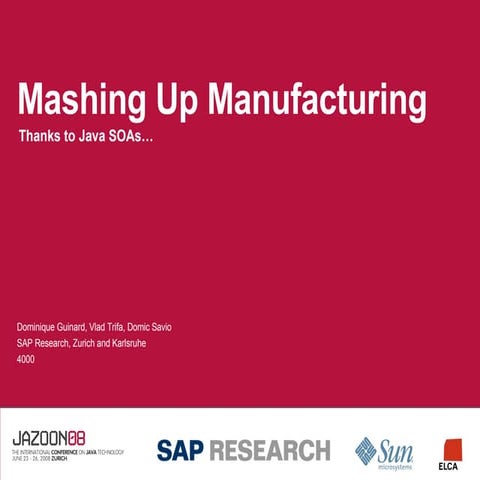 Mashing Up Manufacturing | PPT