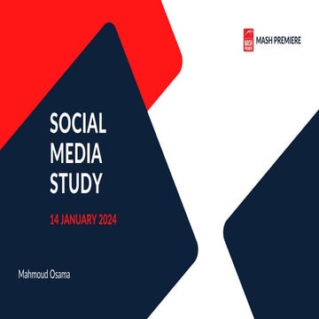 Mash Social Media Study By Mahmoud Osama | PDF