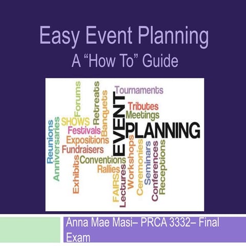 Easy Event Planning Guide | PPT