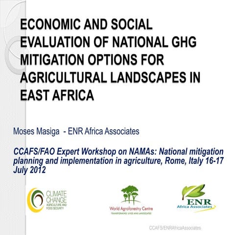 Masiga Economic social evaluation national GHG mitigation | PDF
