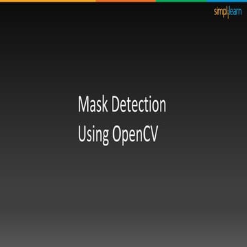 Mask Detection Using Python Pptx Artificial Intelligence Technology And Computing