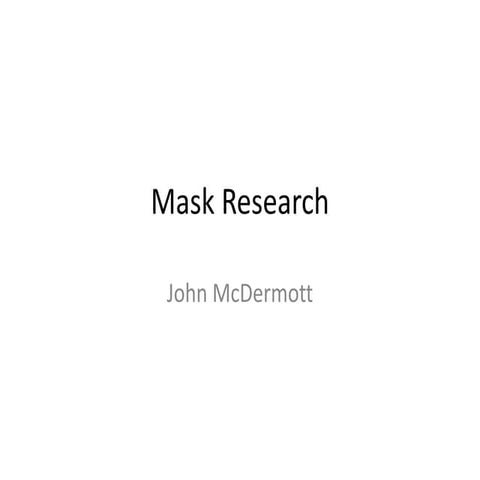 Mask research | PPTX