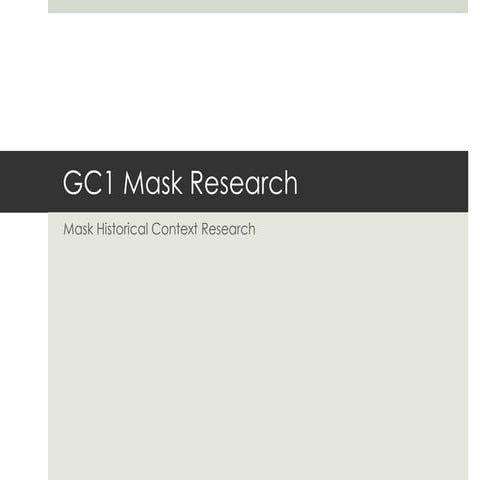 Masks History | PPTX
