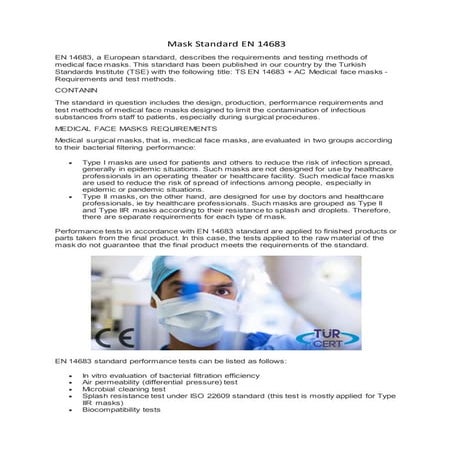 Mask standard en 14683 | DOCX