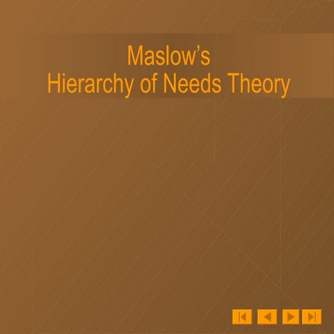 Maslows Hierarchy in the Classroom | PPTX