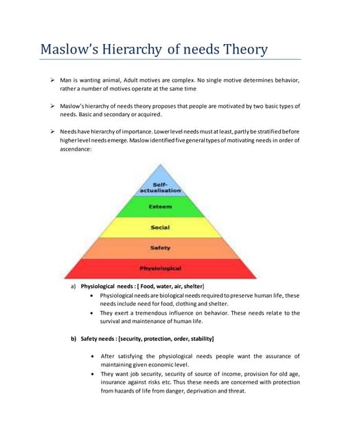 Maslow’s Hierarchy of Needs | PPTX