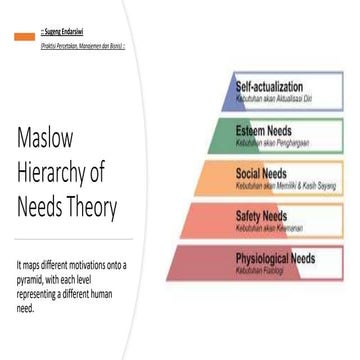 Maslow Hierarchy of Human Need | PPTX