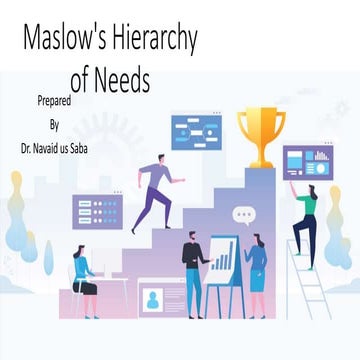 Maslow's hierarchy | PPTX