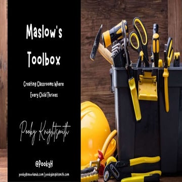 Maslow's Toolbox | PPTX