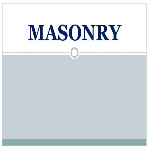 MASONRY.pptx
