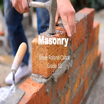 Masonry | PPTX