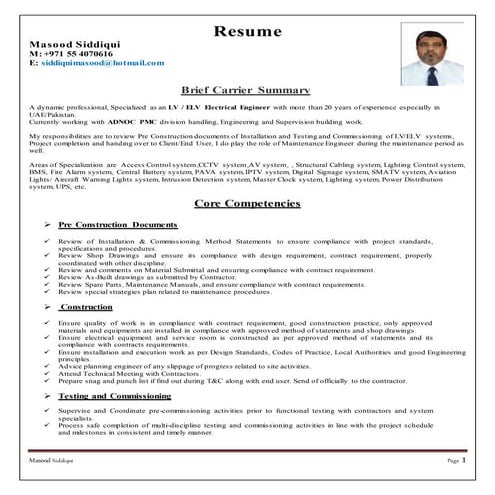Masood cv | PDF