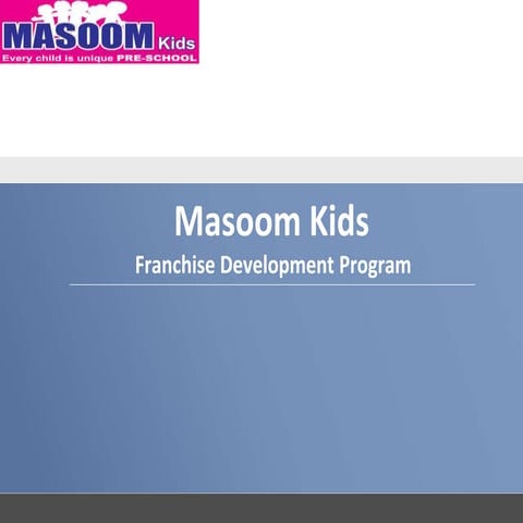 preschool franchise India, London Kids | PDF