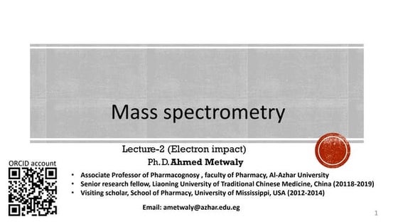 Fragmentation Pattern of Mass Spectrometry | PDF