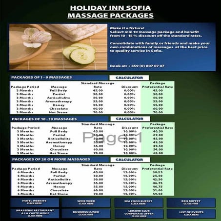 Massage Package | PDF