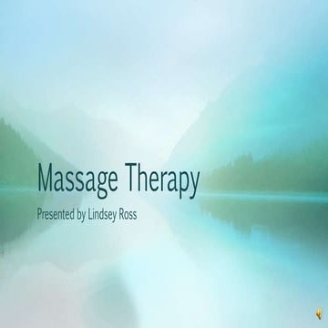 Massage in schools power point | PPT