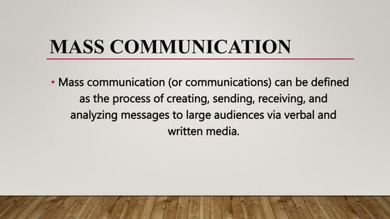 Mass media ppt | PPT