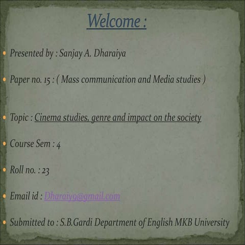 Mass communication and media studies | PPT