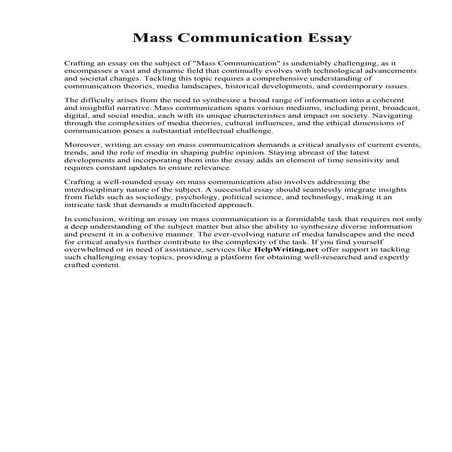Mass Communication Essay.pdf