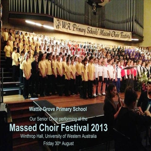Massed School Choir Festival 2013 | PPT
