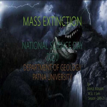Mass extinction | PPT