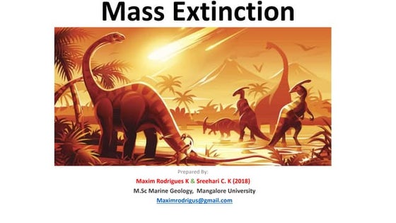 Mass extinction events in historic era | PPT