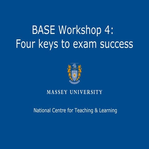 Four keys to exam success | PPT