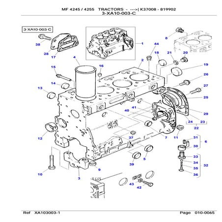 Massey Ferguson 245 Parts Diagram