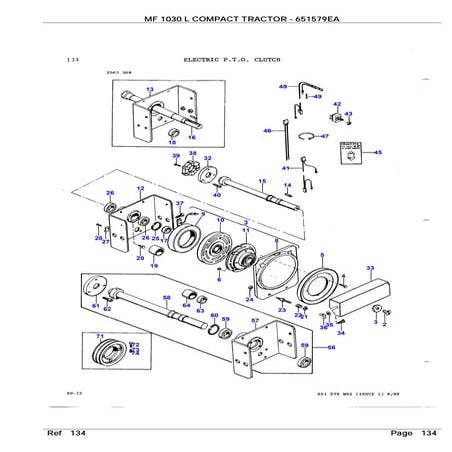 Massey ferguson mf 1030 l compact tractor parts catalogue manual | PDF