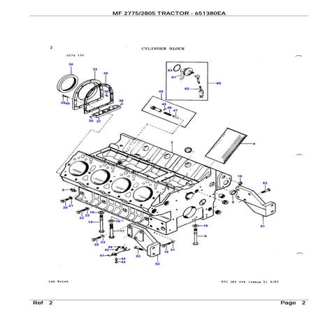 Massey ferguson mf 398 tractor, ckd (south africa) parts catalogue ...