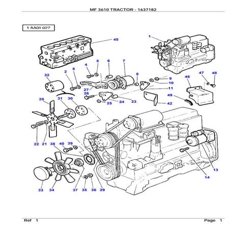 Massey ferguson mf 34 combine ( 47714) parts catalogue manual | PDF