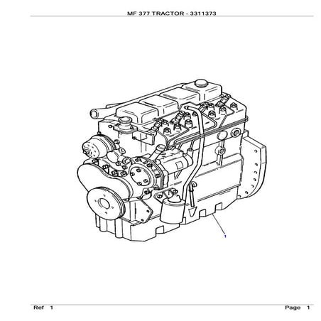 Massey ferguson mf 376 c crawler parts catalogue manual | PDF