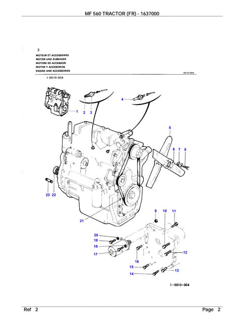 Massey ferguson mf 400 combine (gb) parts catalogue manual | PDF