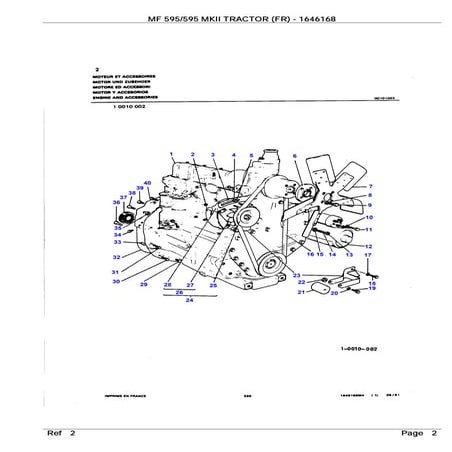Massey ferguson mf 38 combine ( 47597) parts catalogue manual | PDF