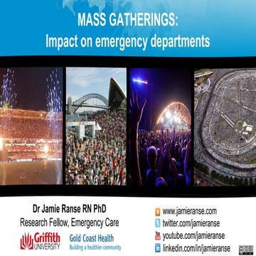 Mass gatherings: Impacts on emergency departments | PPT