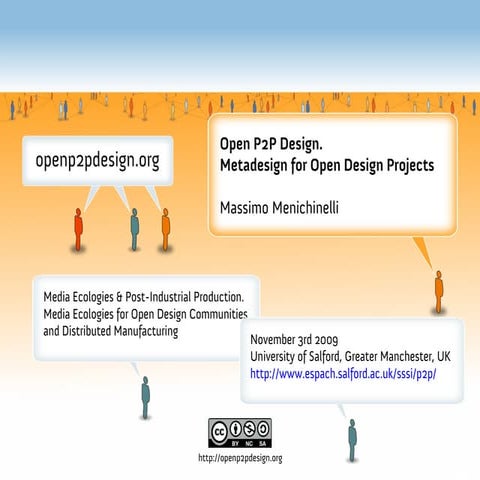 Open P2P Design. Metadesign for Open Design Projects | PPT