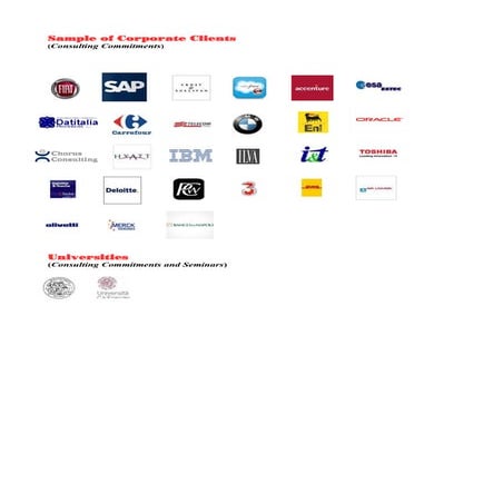 Massimo scalzo sample of clients | PDF