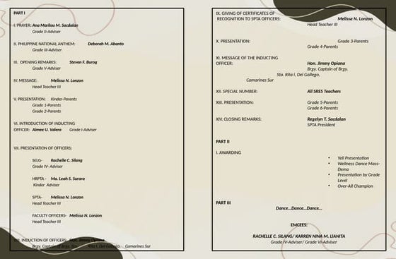 inset program sample school-based activity | DOCX