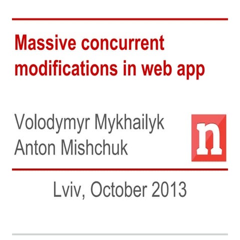 Massive Concurrent Modifications In Web App How To Manage And Test Pdf 3464