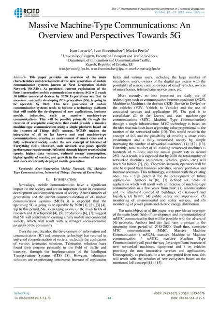 Massive Machine‐type Communications In 5g Pdf