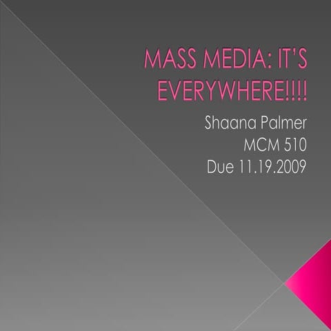 Mass Media | PPT