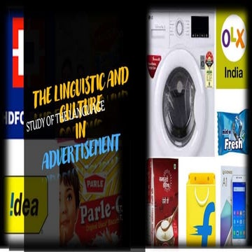 The Linguistic Study of Language in Advertisement | PPTX